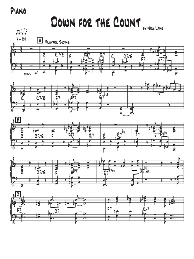 Down For The Count Piano | PDF | Échecs