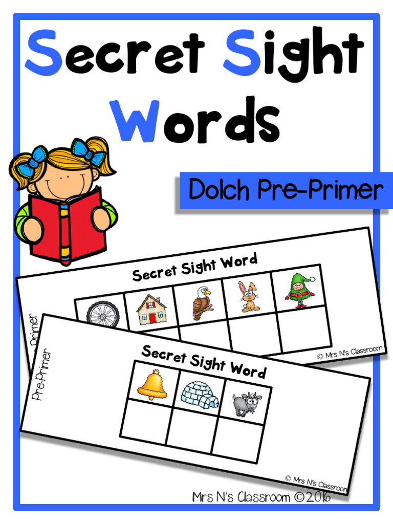 4 - Secret Sight Words - Pre-Primer | PDF