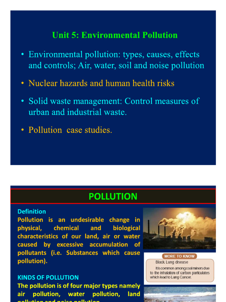 ENVIRONMENT POLLUTION | PDF