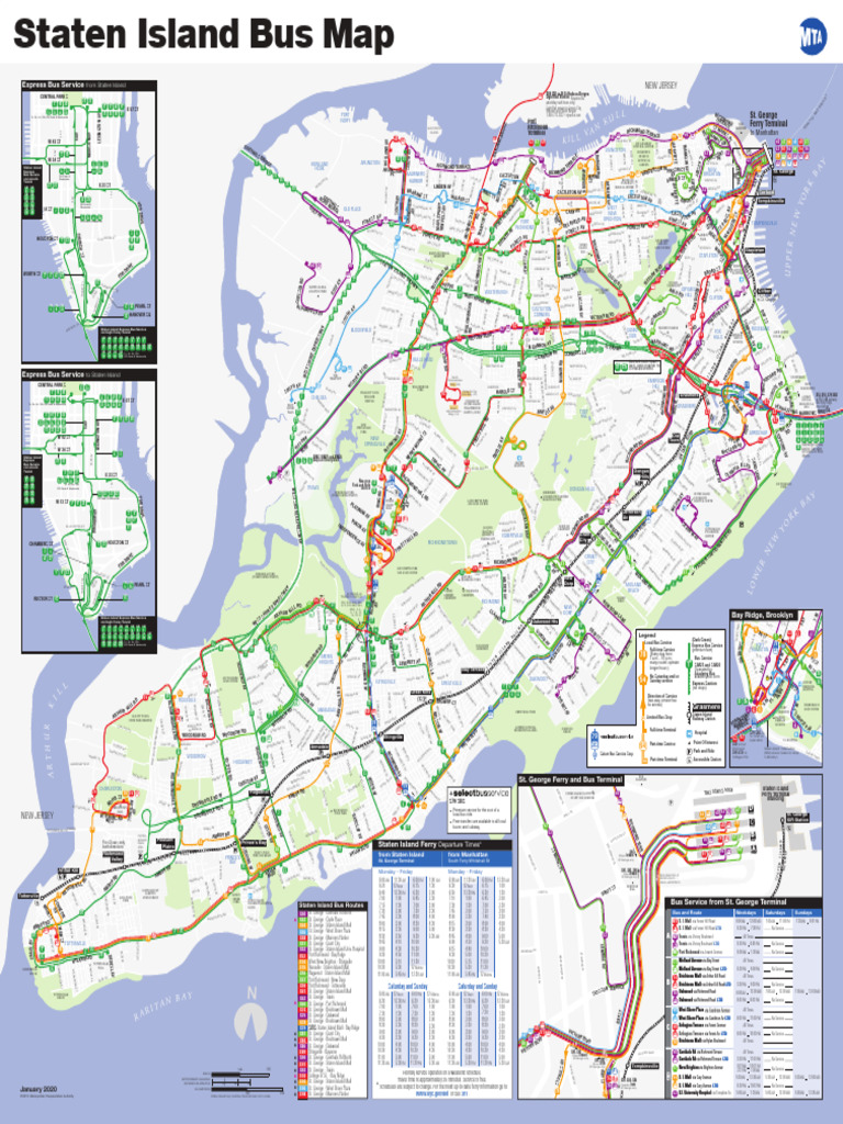 Staten Island Bus Map | PDF