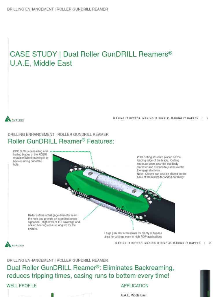 Case Study Dual Roller GunDRILL Reamer UAE | PDF | Industrial Processes ...