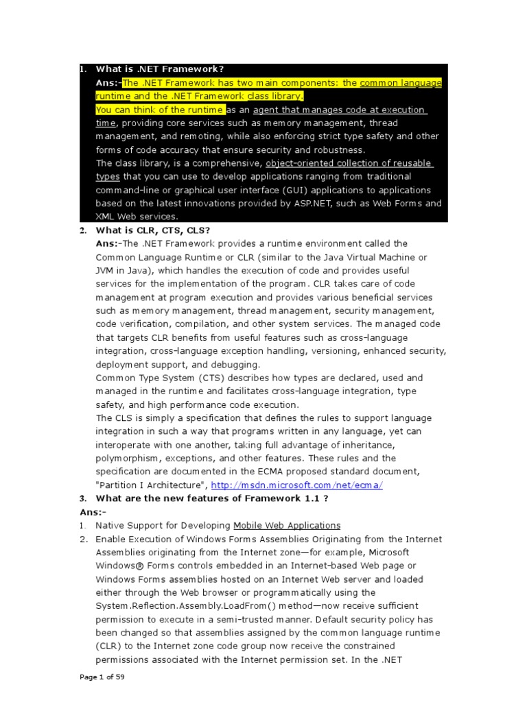 Q&Ans II | PDF | Component Object Model | C Sharp (Programming Language)