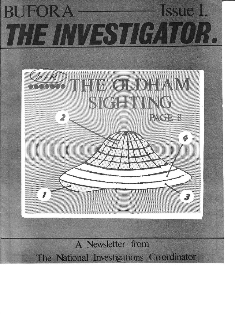 1973 Feb The Investigator No.1 BUFORA | PDF