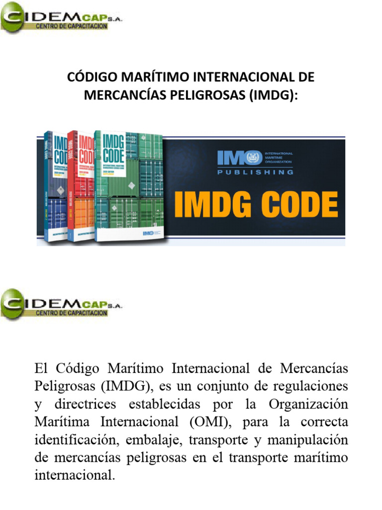 3 CÓDIGO IMDG | PDF | La seguridad