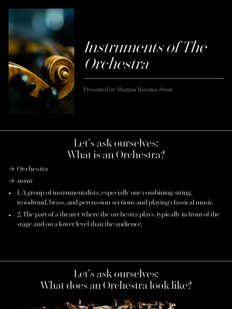 Exploring Orchestra Instruments | PDF