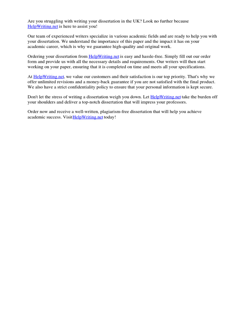 Order Your Dissertation From | PDF | Thesis | Essays