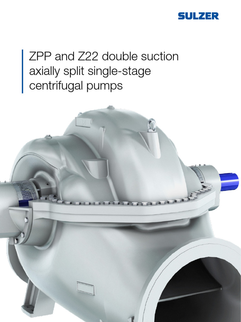 ZPP z22 Doublesuctionaxiallysplitpumps E00502 | PDF | Pump | Mechanical ...
