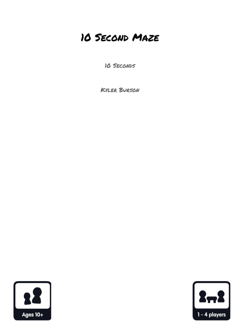 10 seconds maze | PDF