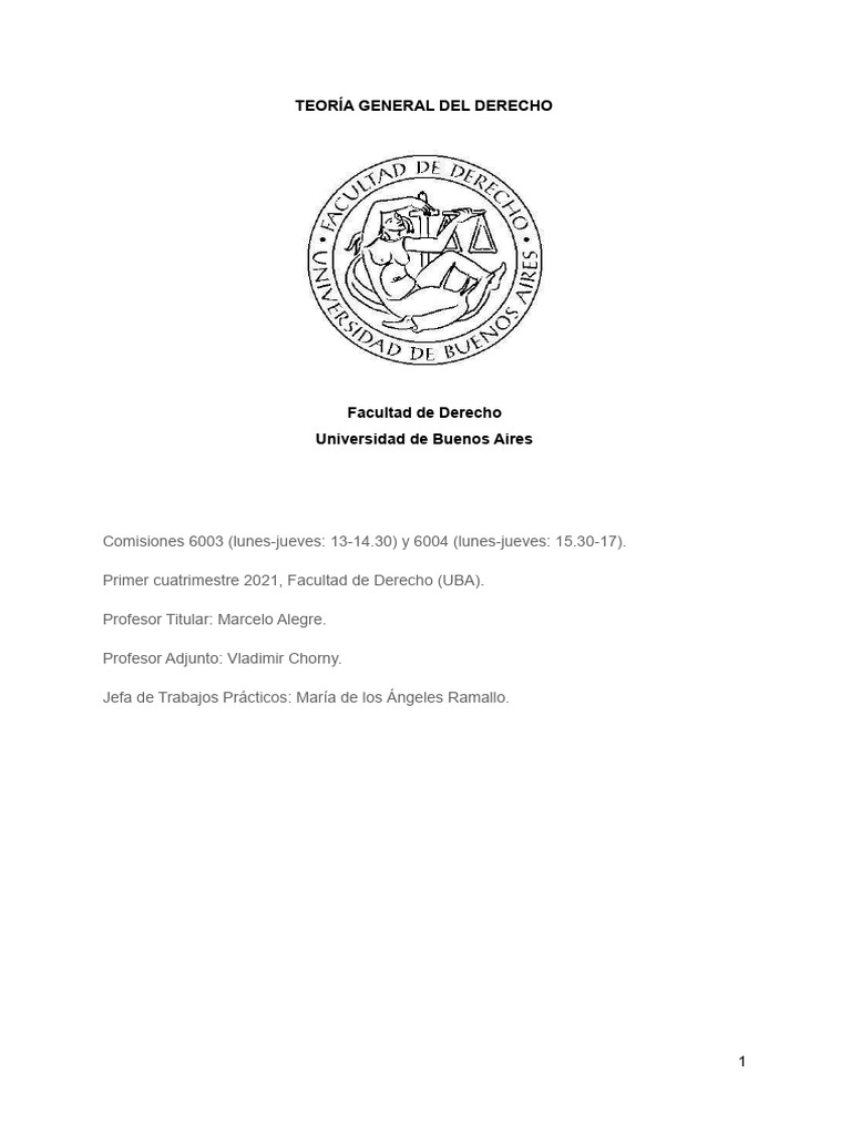 Programa TGD Alegre-Chorny-Ramallo 2021-2 | PDF | John Rawls | Justicia