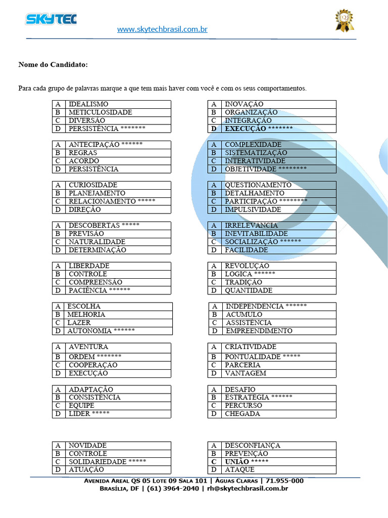 Cópia de Entrevista Word TESTE | PDF