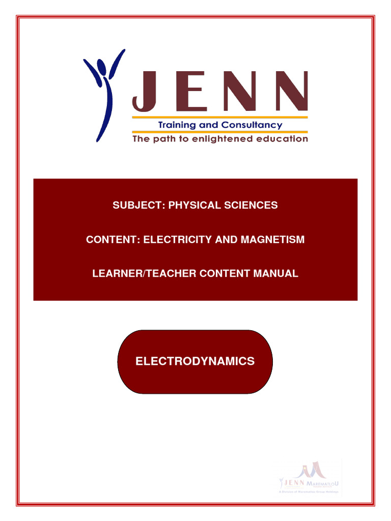 Physical Sciences Spring Electrodynamics Manual 2023 | PDF | Electric Motor | Electric Generator