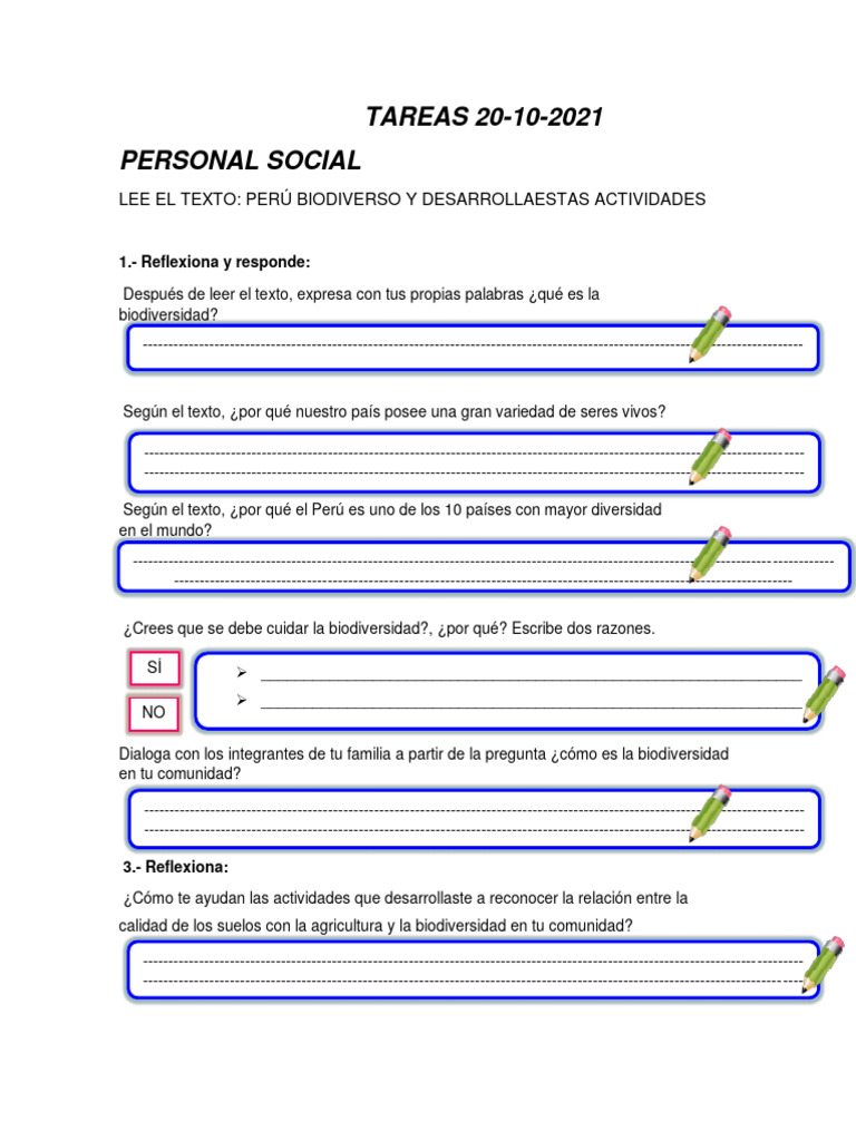 Tareas 20-10-2021 | PDF | Hogar, jardinería y bricolaje