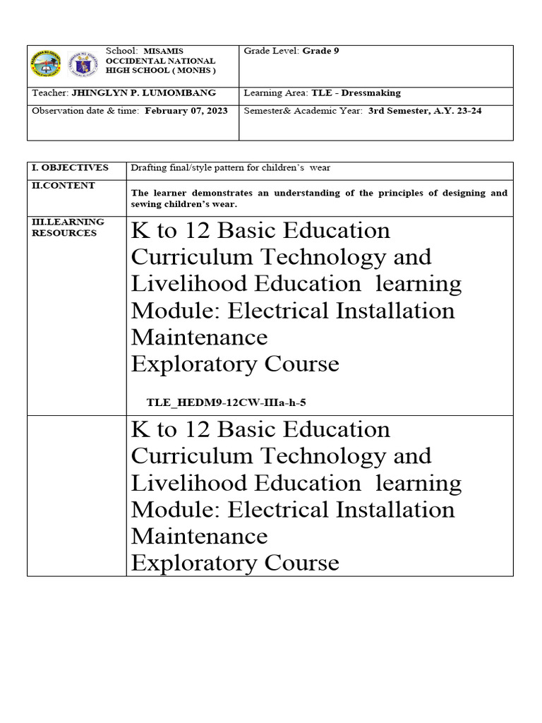 L3-Final Pattern | Download Free PDF | Curriculum | Teachers