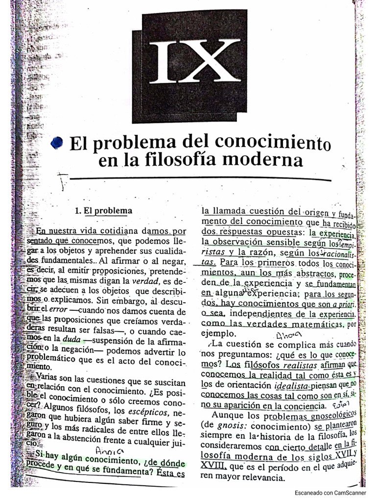 Filosofía Moderna | PDF