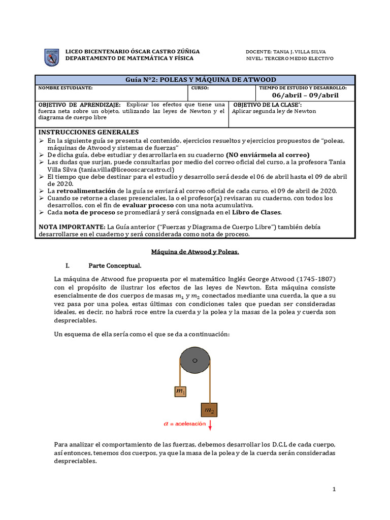 Fisica 3med Clas Sem02 Elec | PDF | Tensión (Física) | Fuerza