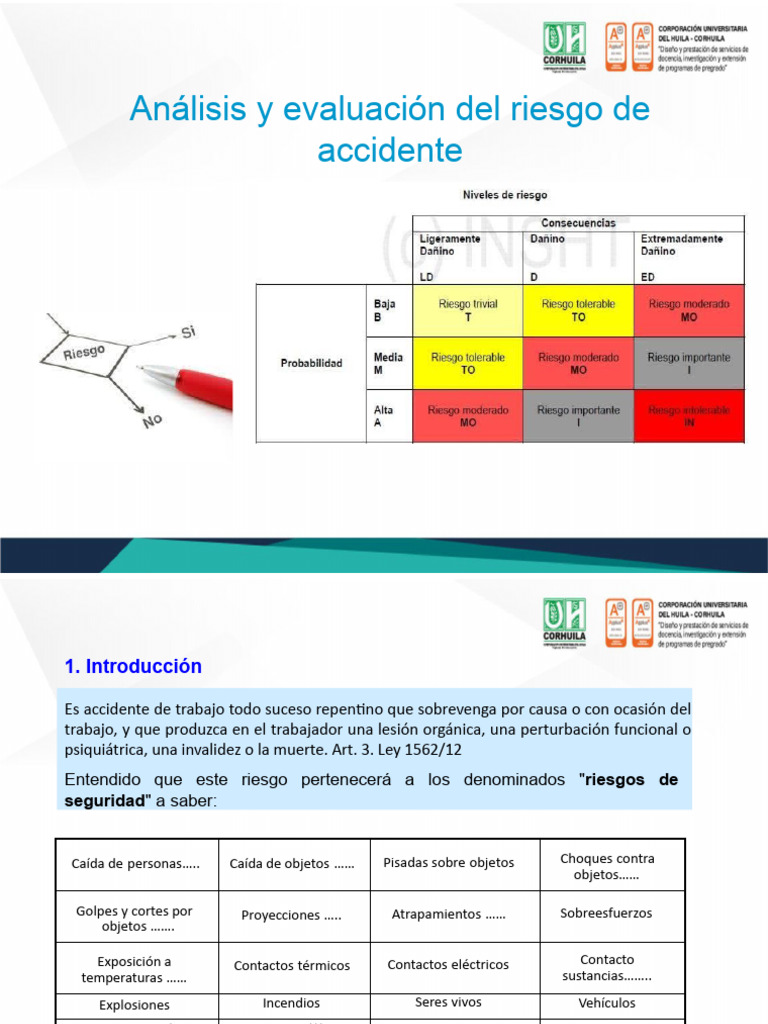 Analisis y Evaluacion de Riesgo de Accidente | PDF | Riesgo ...
