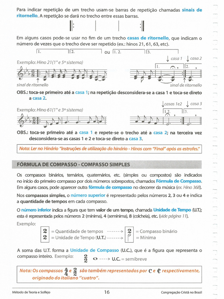 CCB- Metodo de Teoria e Solfejo 4 | PDF