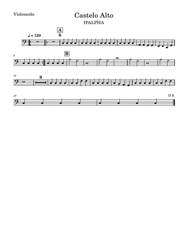 Castelo Forte - IPALPHA-Violoncelo | PDF