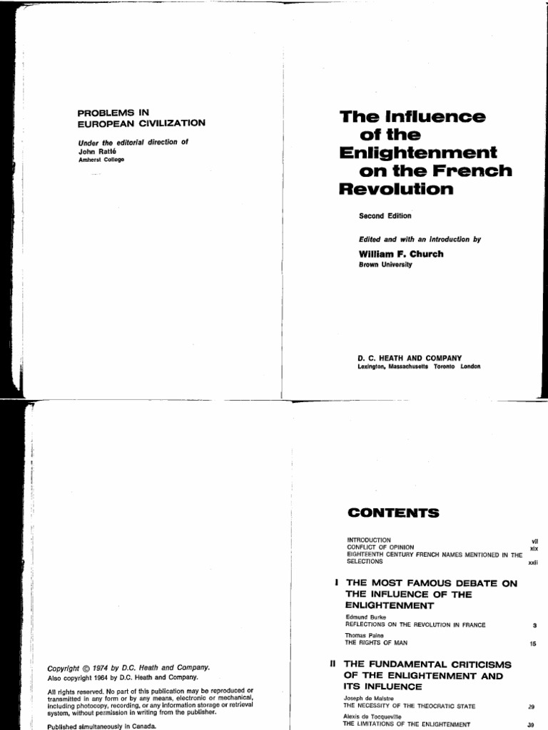Church, The Influence of The Enlightenment On The French Revolution | PDF