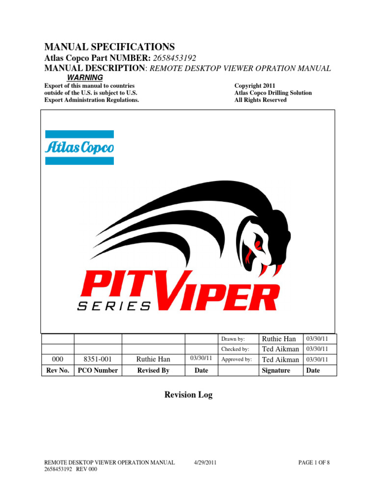 RCS4 Manual OP Remote Viewer 2658453192 - 000 | PDF | Remote Desktop ...