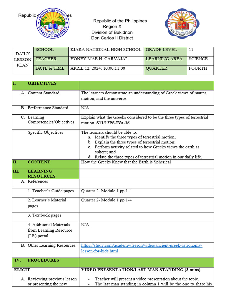 SHS DLP | PDF | Learning | Quantity