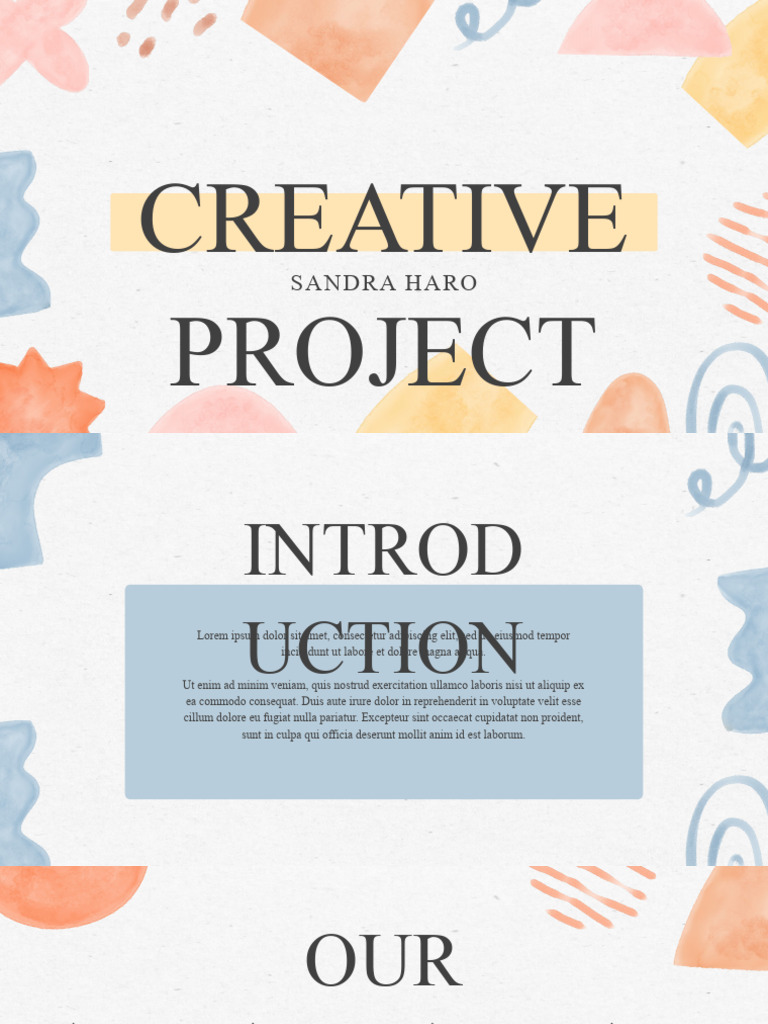 Colorful Watercolor Creative Project Presentation (1) | PDF