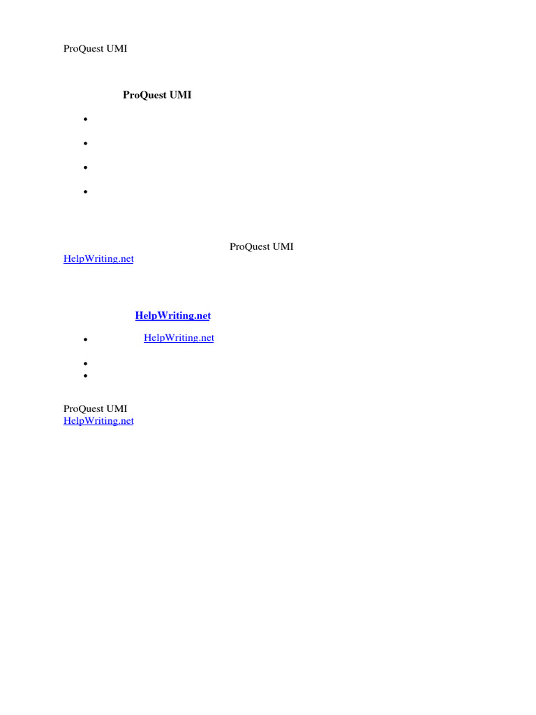 Proquest Umi Dissertation Publishing | PDF | Thesis | Digital Library