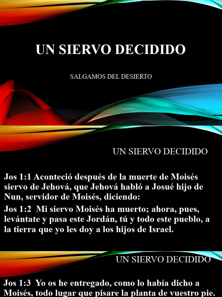 Lecciones de Josué: Un Siervo Decidido | PDF | Moisés | Joshua