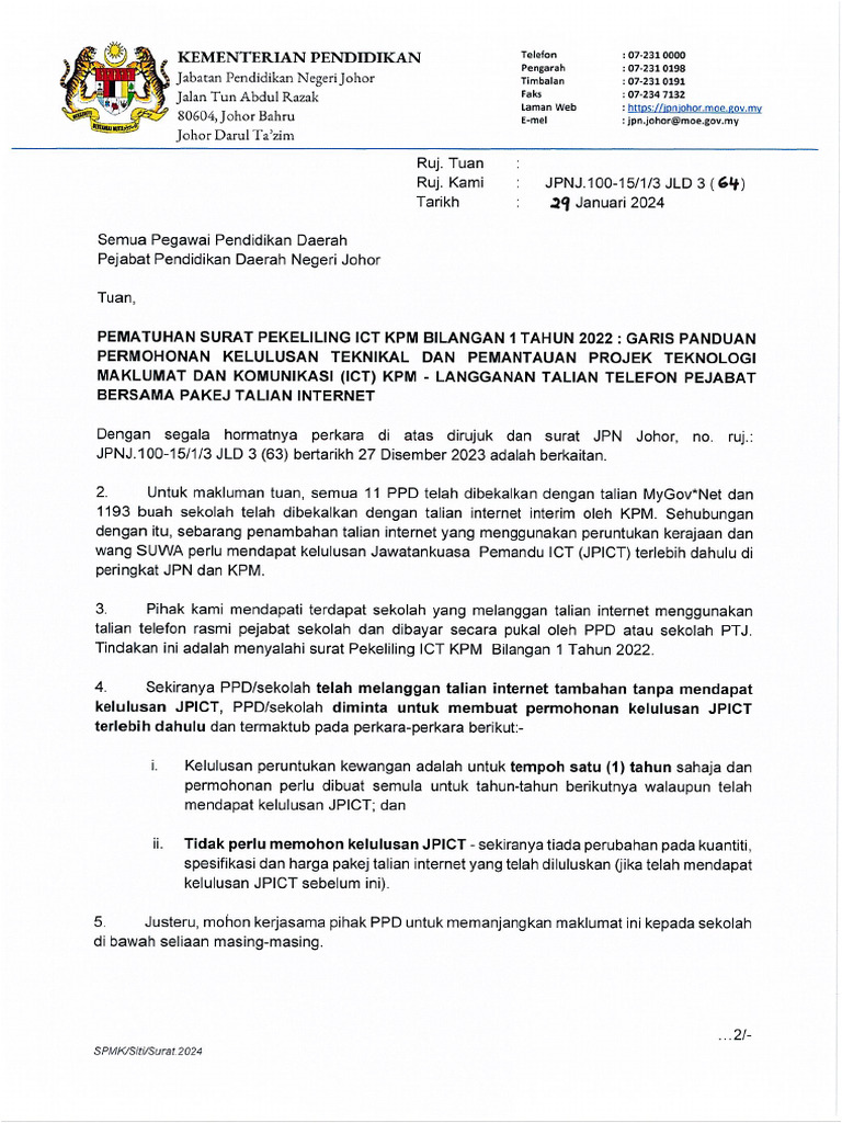 pematuhan surat pekeliling ict kpm | PDF pematuhan surat pekeliling ict kpm | PDF