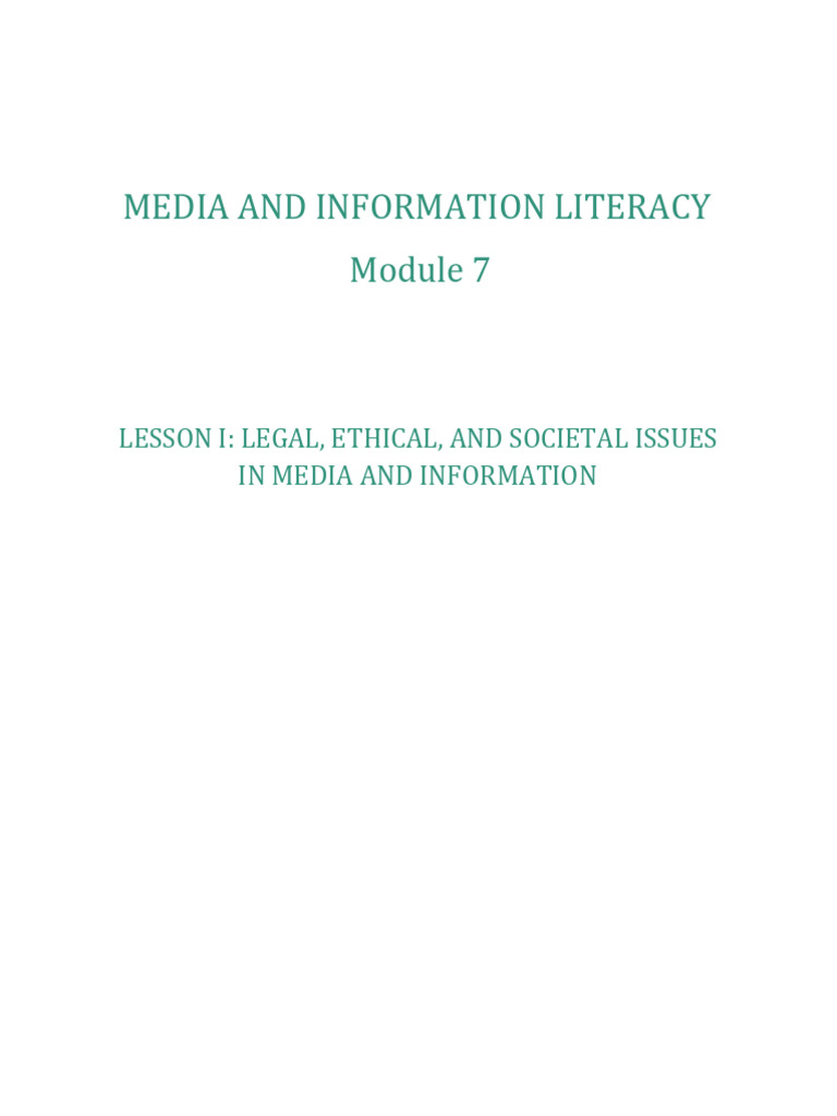 Module 7 4th Grading | PDF | Cyberbullying | Plagiarism