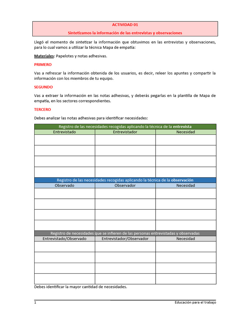 Act 01 - SA 03 - EPT 5º | PDF | Crecimiento personal y profesional | Negocios