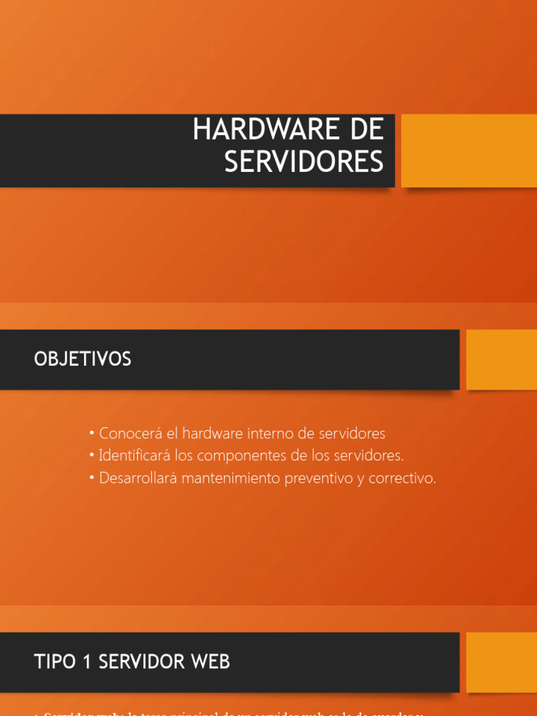 Hardware de Servidores | PDF | Red de computadoras | Redes