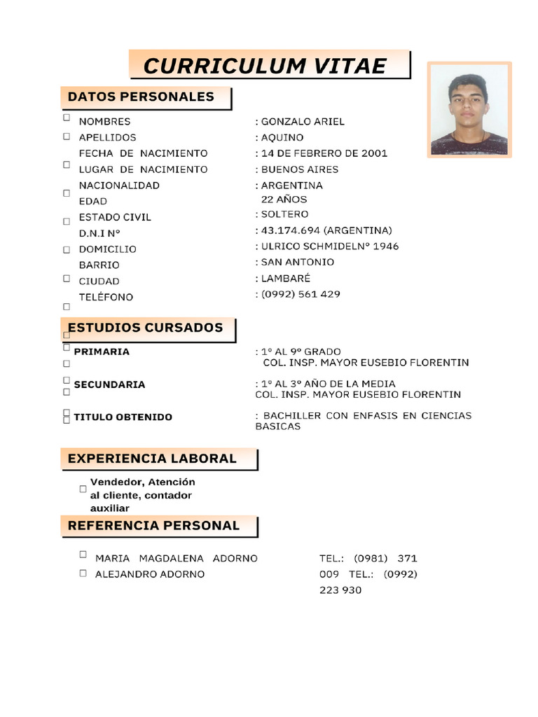 Mi CV | PDF