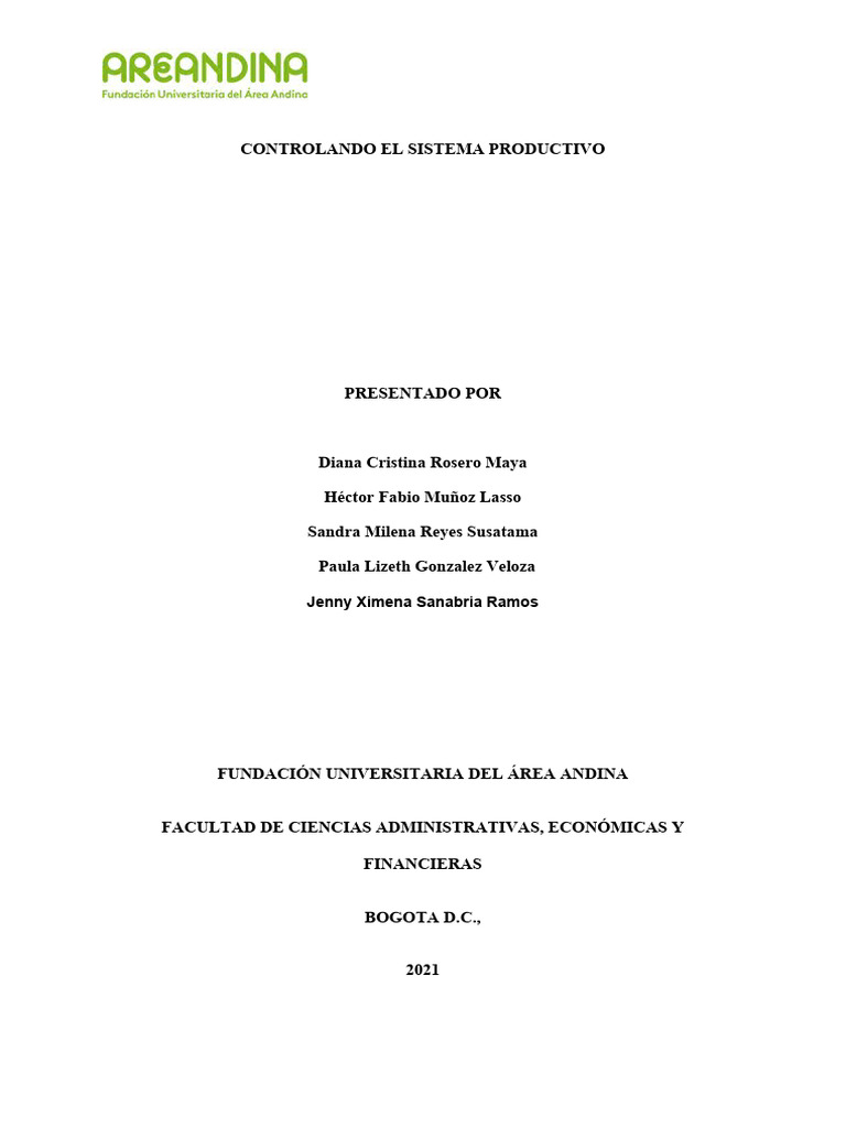 Actividad Evaluativa Eje 4 Administracion de Produccion | Descargar gratis PDF | Calidad ...