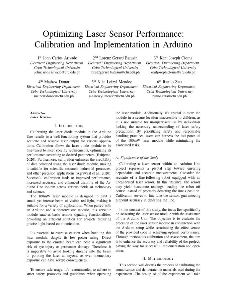 Calibration Laser | PDF | Arduino | Integrated Development Environment