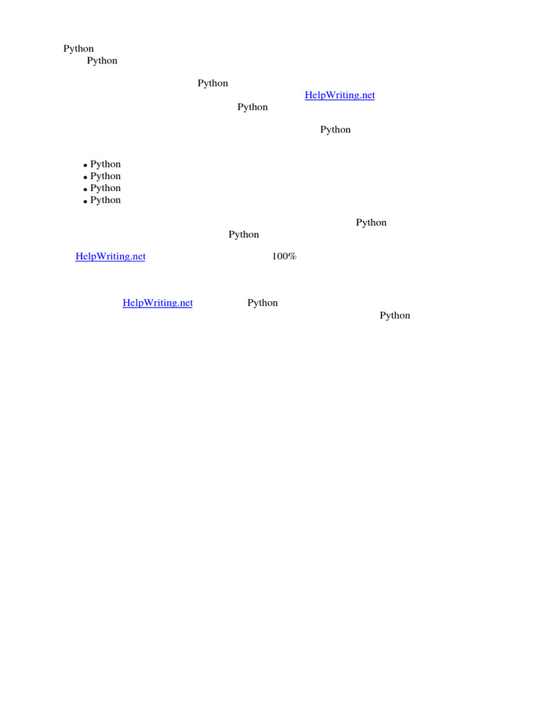 Python Homework Assignments | Download Free PDF | Python (Programming Language) | Computer ...