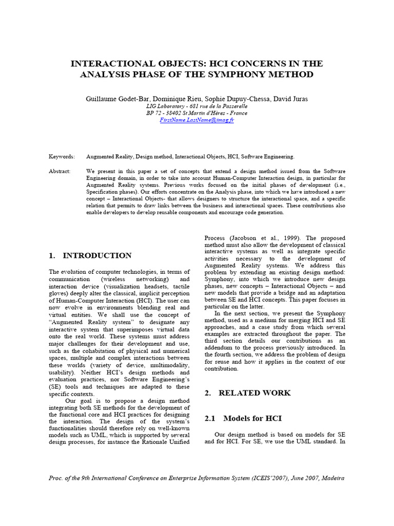 ConceptionIHM Lect3 | Download Free PDF | Human–Computer Interaction | Augmented Reality