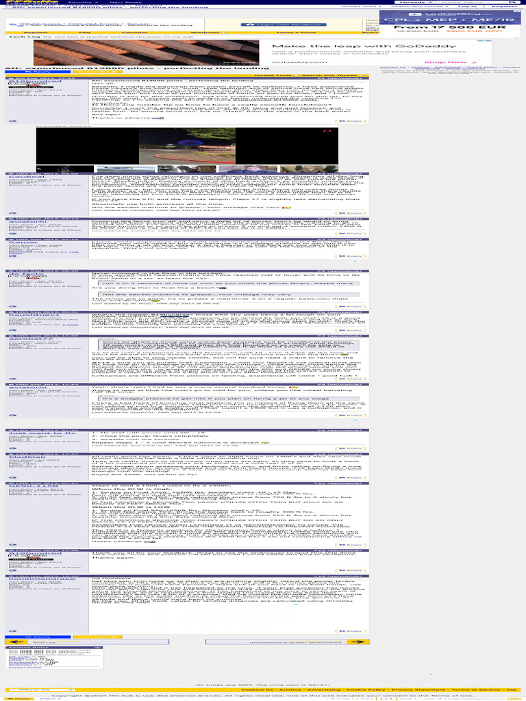 Att Experienced B1900D Pilots - Perfecting The Landing - PPRuNe Forums | PDF | Internet Forum