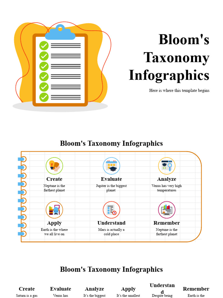 Bloom's Taxonomy Planet Infographics | PDF | Planets | Solar System