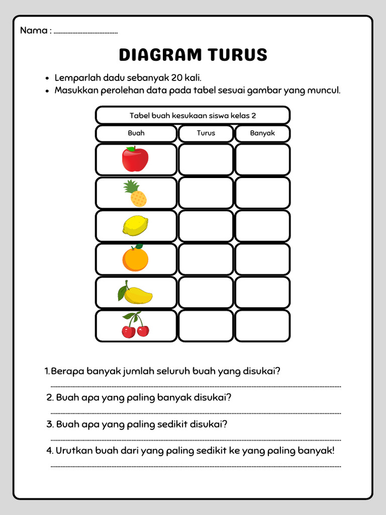 Diagram - Turus | PDF | Game & Aktivitas | Griya & Taman