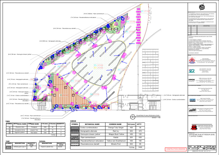 01.softscape Plan | PDF | Botany | Plants