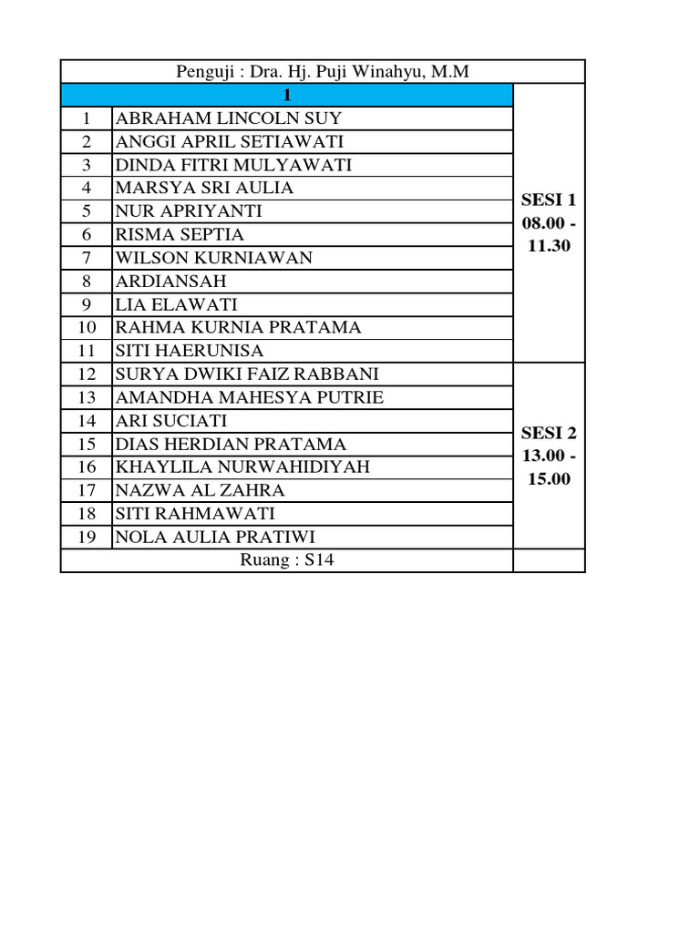 Student Examination Schedule S1-S6 | PDF