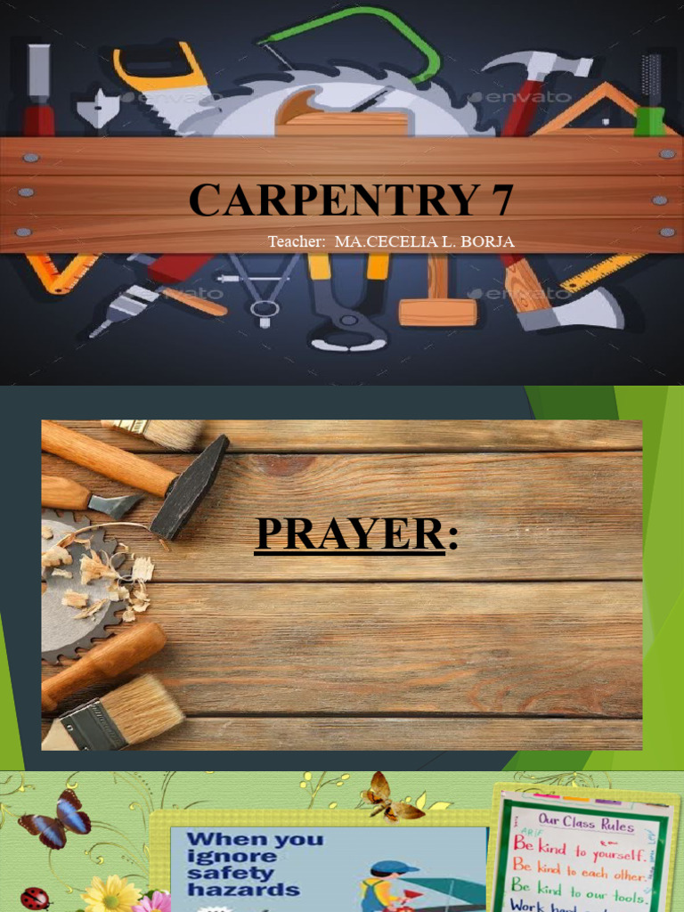 DEMONSTRATION TEACHING-final PPT Carpentry 7 | PDF | Carpentry | Tools