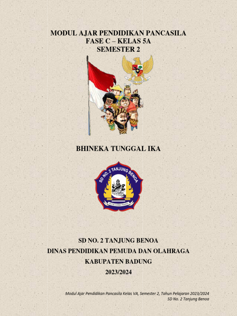 Modul Ajar Pendidikan Pancasila Kelas V | PDF