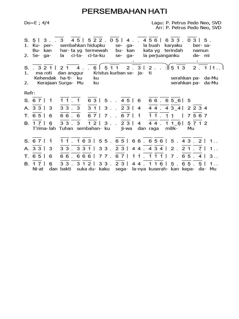 Persembahan Hati | PDF