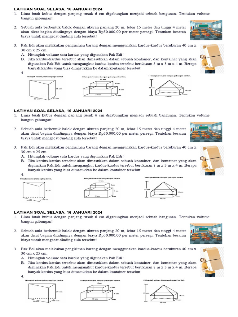 Latihan bangun ruang kl 6 | PDF