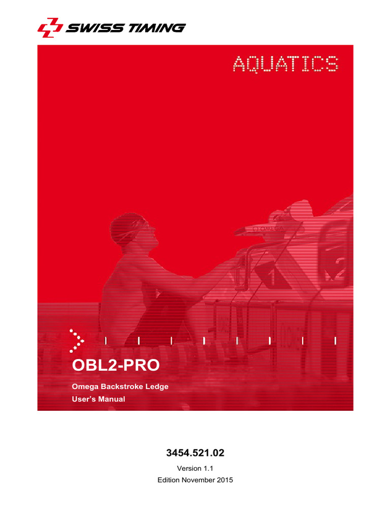 Omega Backstroke Ledge User Manual | PDF | Ac Power Plugs And Sockets