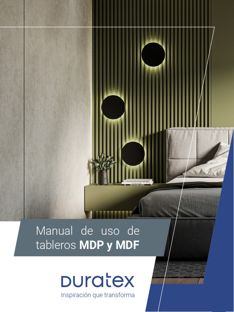 Manual de Uso en Tableros MDP y MDF DURATEX 5 1 | PDF | Tornillo | Madera