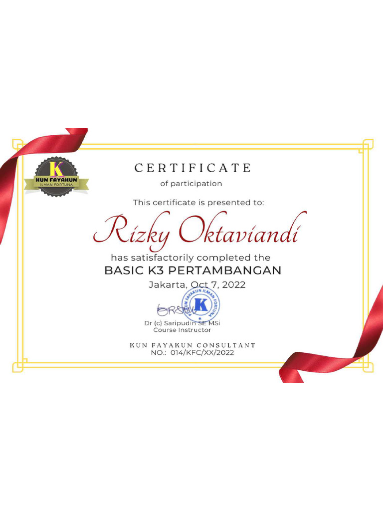 Basic K3 Pertambangan Rizky Oktaviandi1 Pdf