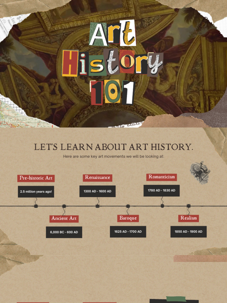 Introduction To Art History Educational Video in Brown Dark Brown Green ...